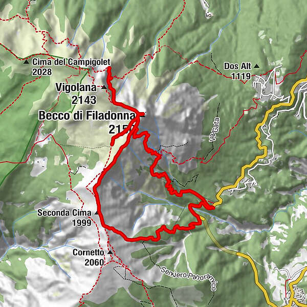 Altopiano della Vigolana - Seconda Cima - Becco di Filadonna - Vigolana ...