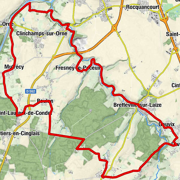 Patrimoine et châteaux en Vallée de la Laize - BERGFEX - Radfahren ...