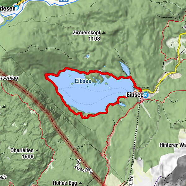 Eibsee - BERGFEX - Wanderung - Tour Bayern