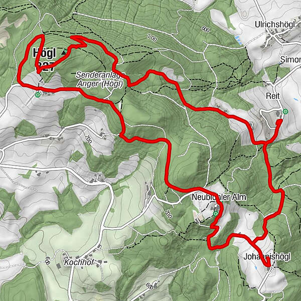 Reit - Högl - Berggasthaus Stroblalm - Berggasthof Johannishögl ...