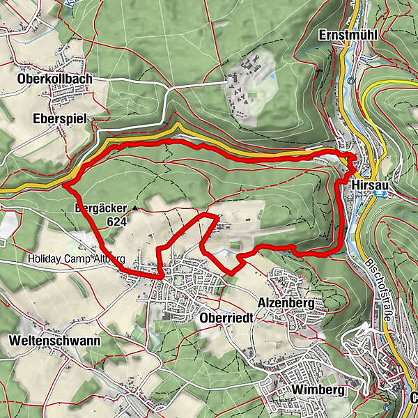 Klosterrundweg Calw-Altburg - BERGFEX - Wanderung - Tour Baden-Württemberg