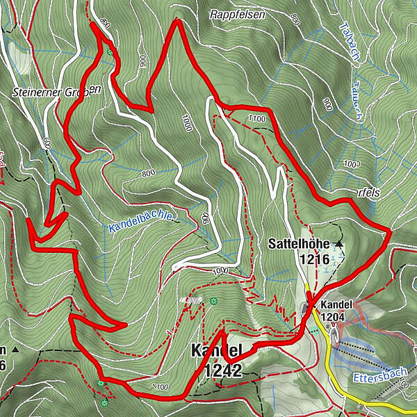 Kandel - BERGFEX - Wanderung - Tour Baden-Württemberg