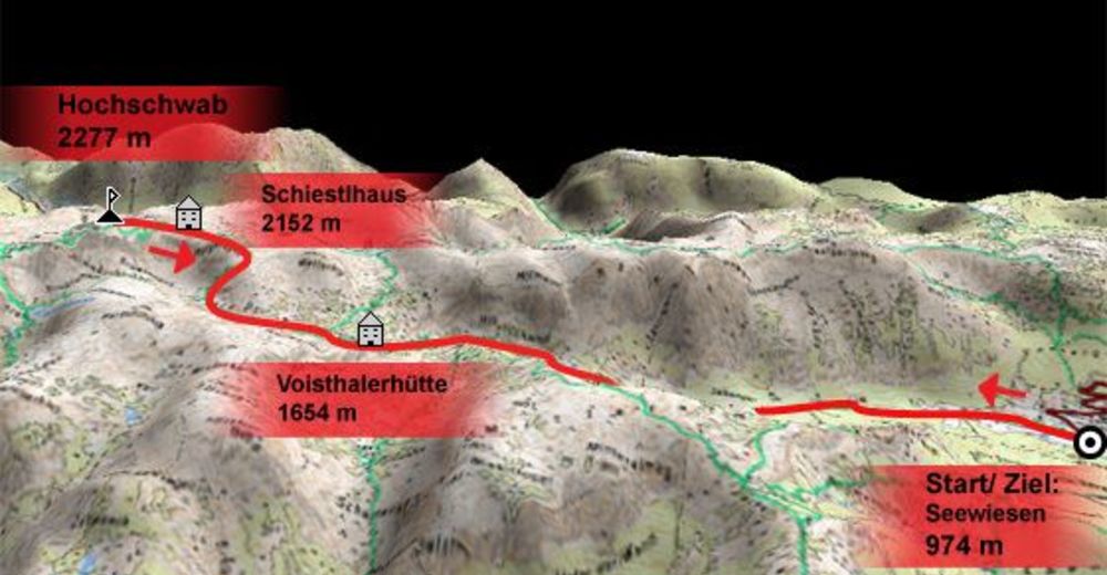 Seewiesen: Hochschwab - BERGFEX - Wanderung - Tour Steiermark
