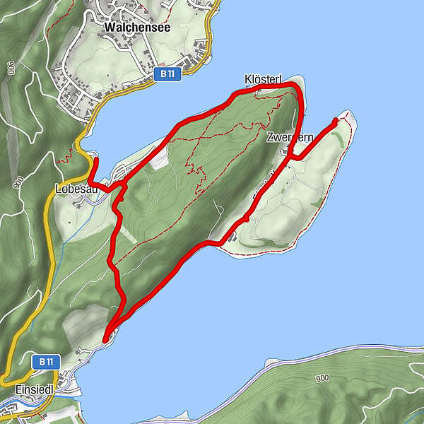 Rundgang über die Walchensee Halbinsel Walchensee - BERGFEX - Randonnée ...