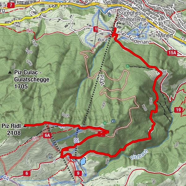 Urtijëi - St. Ulrich - Ortisei - Schguaguler Schweige - Piz Ridl - Mont ...