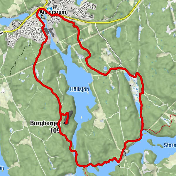 Ankarsrum - Borgberget - BERGFEX - Wanderung - Tour Provinz Kalmar