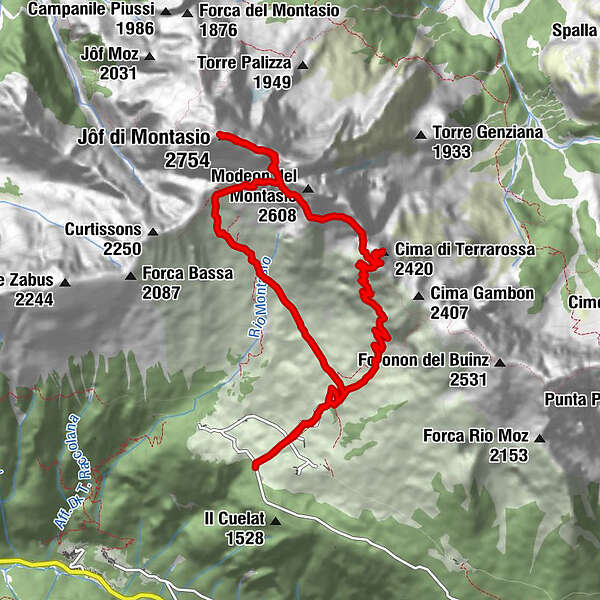 Jôf di Montasio 2754m + Cima di Terrarossa 2420m - BERGFEX ...