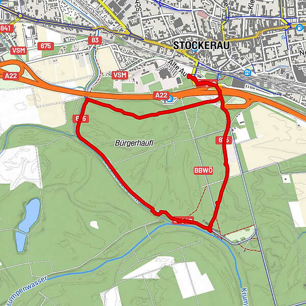 Au in Stockerau - BERGFEX - Wanderung - Tour Niederösterreich