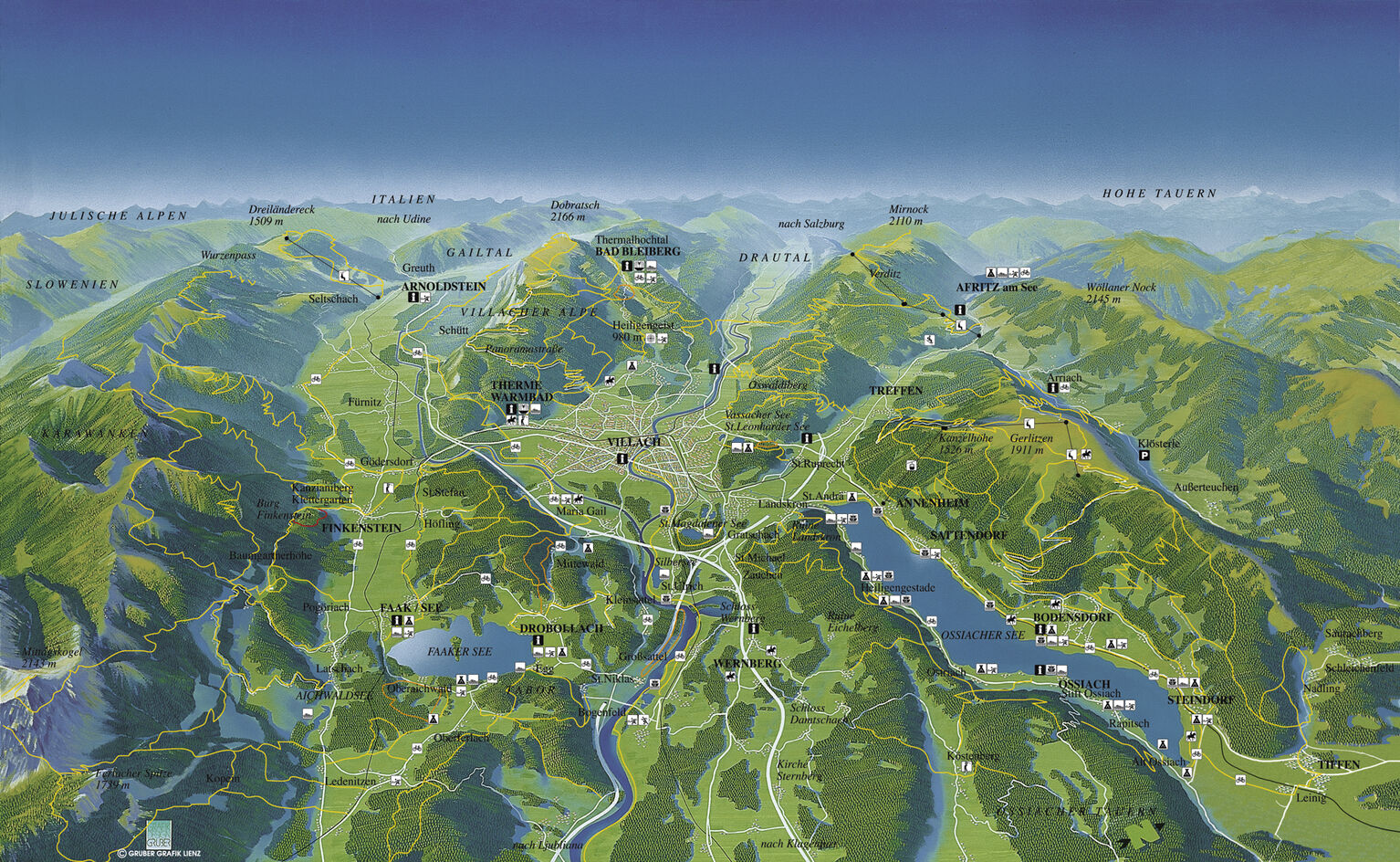 BERGFEX: Region Villach - Faaker See - Ossiacher See: Urlaub Region ...