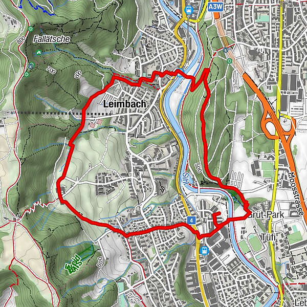 Adliswil - Entlisberg - Grüt-Park - BERGFEX - Wanderung - Tour Zürich ...
