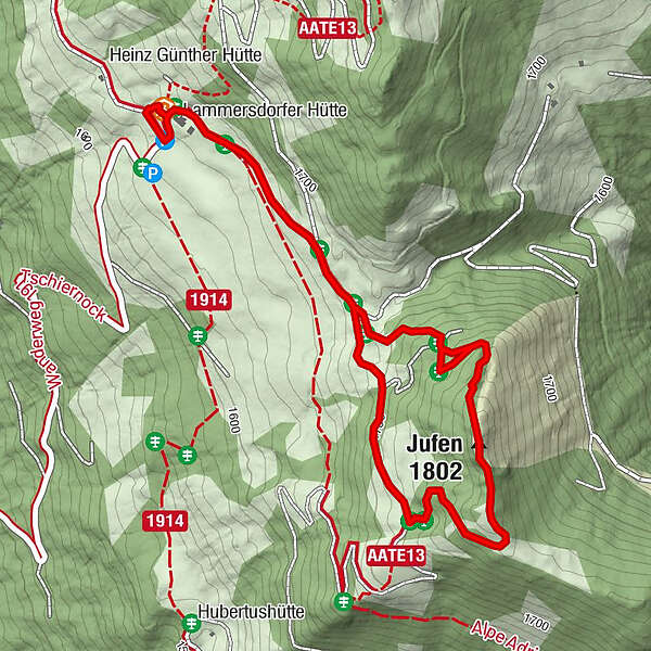 Lammersdorfer Hütte - Jufen - BERGFEX - Wanderung - Tour Kärnten