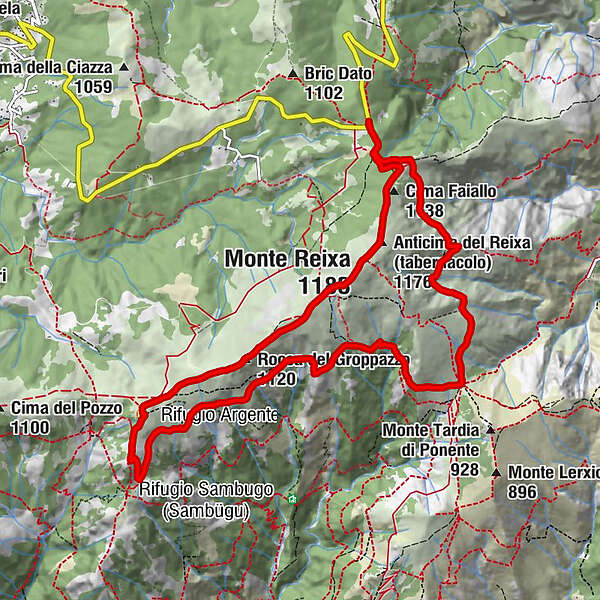 Ponente - Monte Reixa - Anticima del Reixa (tabernacolo) - Cian de Toe ...
