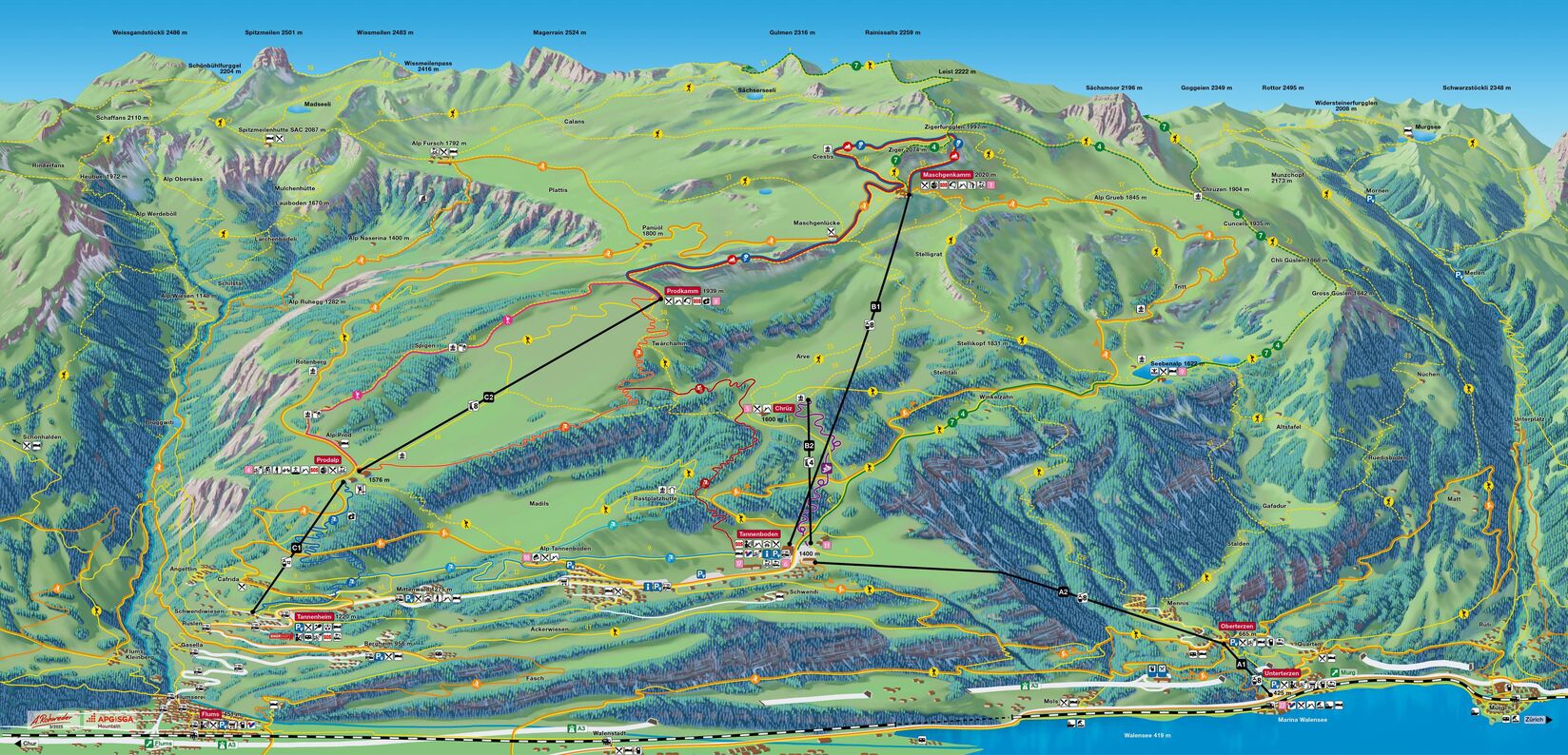 BERGFEX: Skigebied Flumserberg - Skivakantie Flumserberg