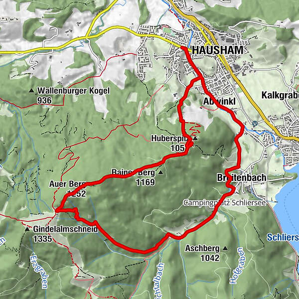 Hausham - Almbad Huberspitz - Auer Berg - Gindelalm 1 - BERGFEX ...