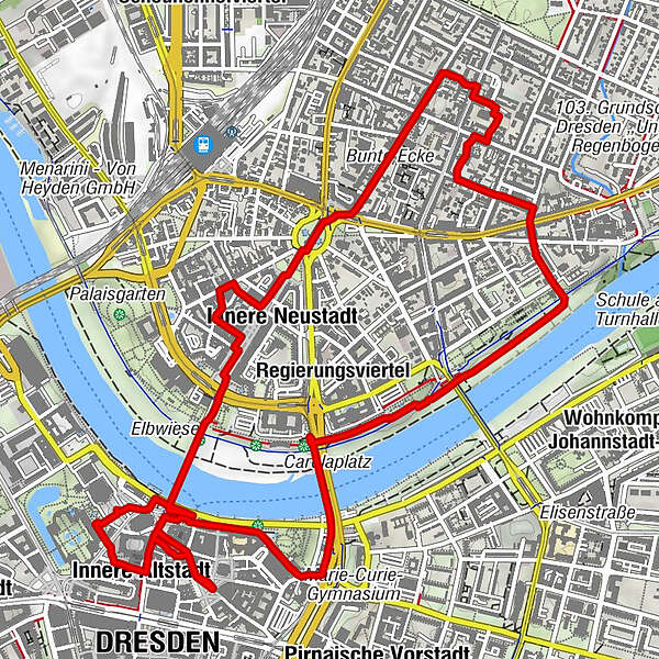 Stadtrundgang Dresden - BERGFEX - Wanderung - Tour Sachsen
