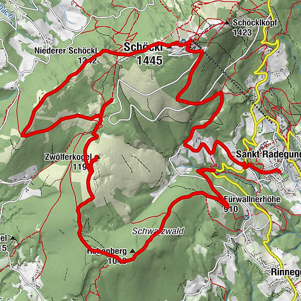 Sankt Radegund bei Graz - Schöckl - Niederer Schöckl - St. Radegund ...
