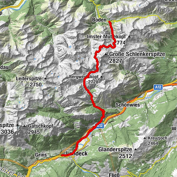 Pfafflar - Steinseehütte - Zams - Landeck - BERGFEX - Wanderung - Tour ...