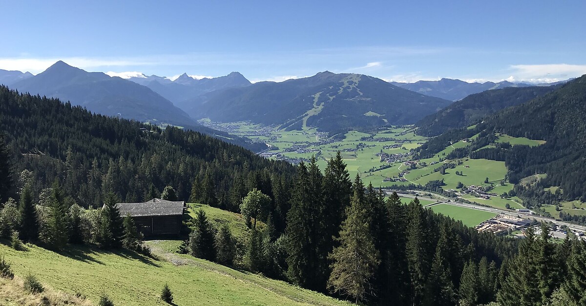 4 Orte (Eben,Radstadt,Altenmarkt,Flachau) Höhenweg Tour - BERGFEX ...