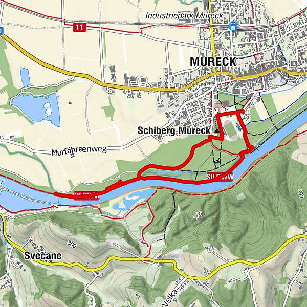 Mureck - Schiberg Mureck - BERGFEX - Wanderung - Tour Steiermark