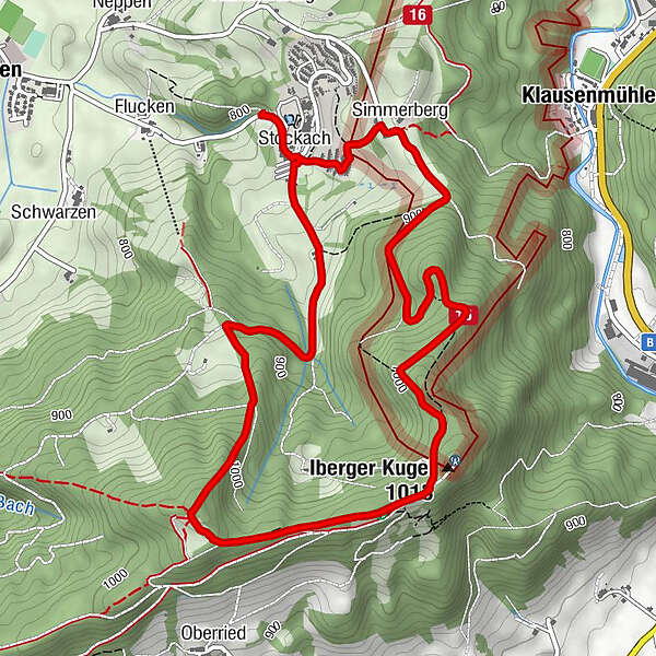 Stockach - Iberger Kugel - Riedholzer Kugel - Alpwirtschaft Butterblume ...