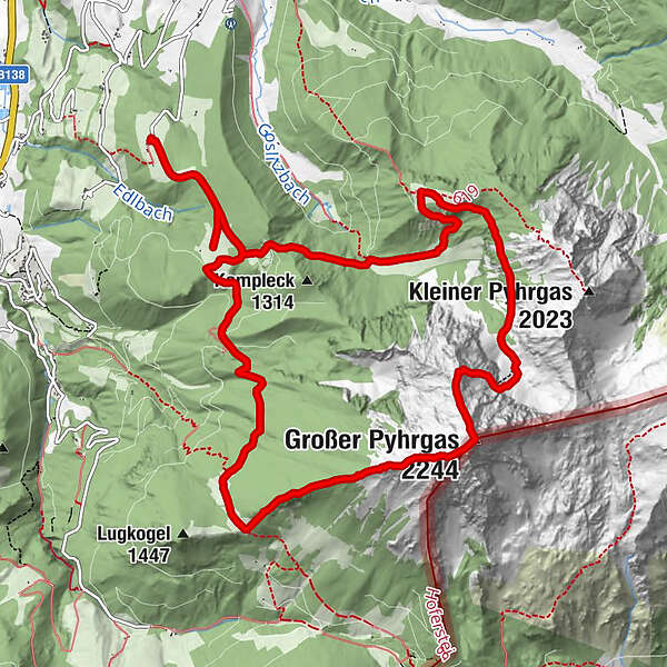 Spital am Pyhrn - Gowilalmhütte - Großer Pyhrgas - Hofalm - BERGFEX ...