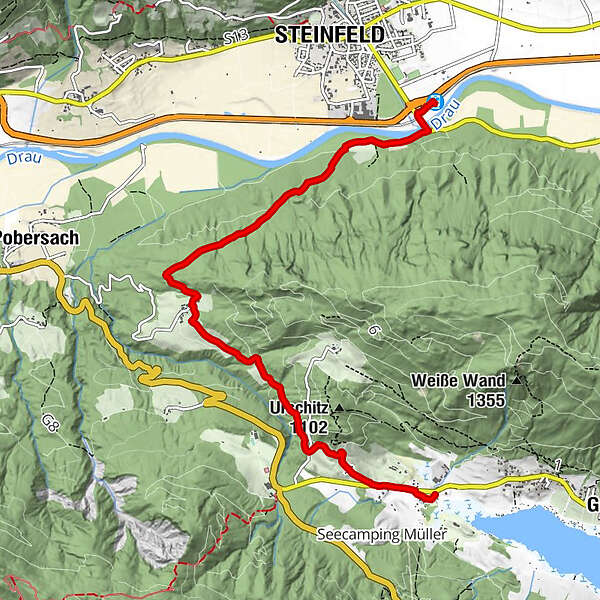 Weissensee mit Öffis - BERGFEX - Turistika - Prohlídka Korutany