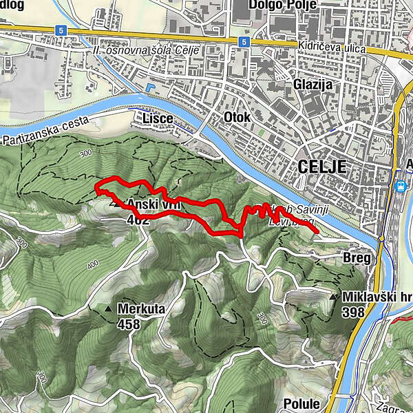 Urban forest with a tree house - BERGFEX - Wanderung - Tour Savinjska