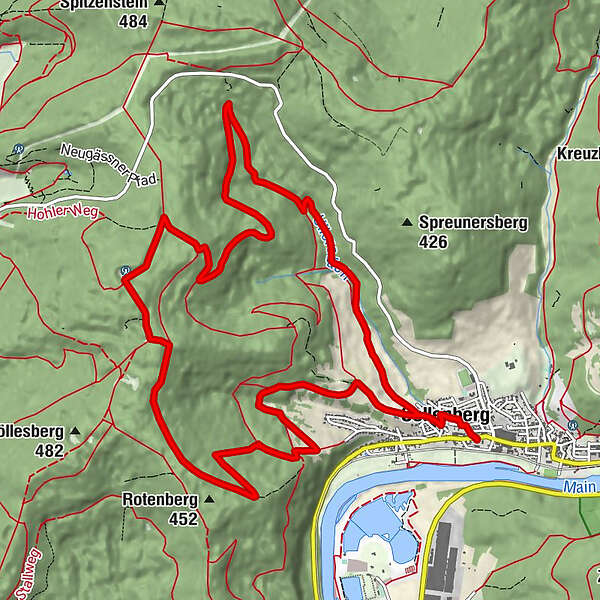 Zur alten Eisenbahn - Reistenhausen - Collenberg - Geiersberg - BERGFEX ...