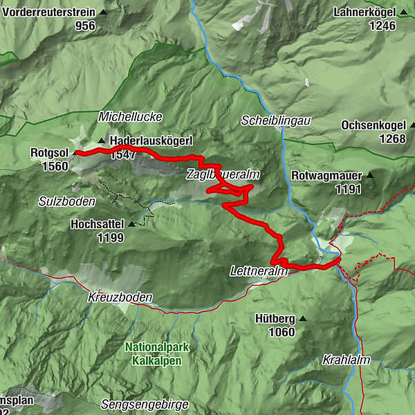 Rosenau am Hengstpaß - Rotgsol - BERGFEX - Wanderung - Tour Oberösterreich