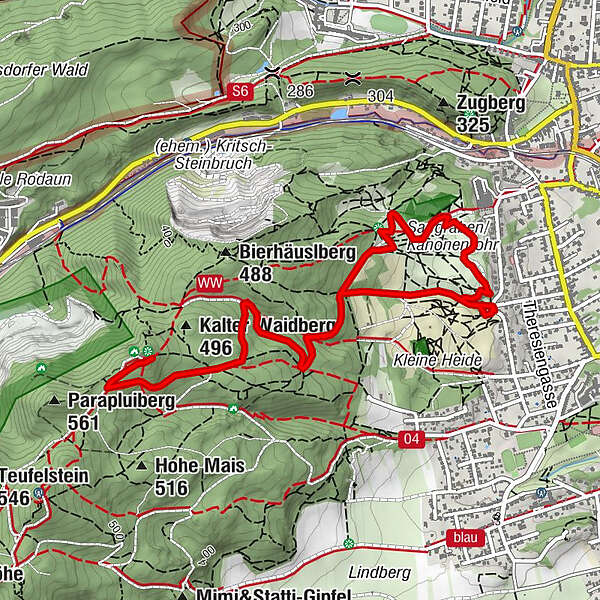 "Tut Gut!" Wanderweg Perchtoldsdorf_Route 1 - BERGFEX - Wanderung - Tour Niederösterreich