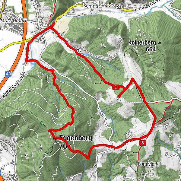 Gasthaus Weingrill - Eggenberg - Friesach - BERGFEX - Wanderung - Tour ...