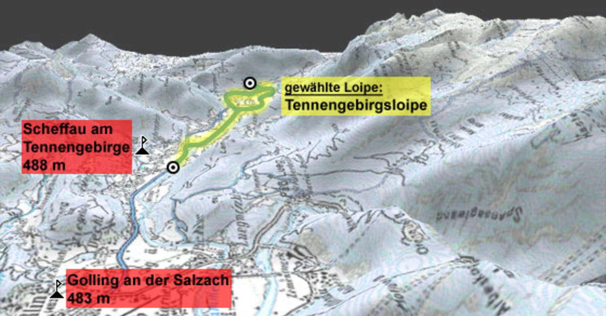 BERGFEX: Langlauf Scheffau am Tennengebirge: Langlaufen Scheffau am ...