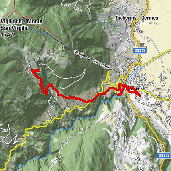 Lana, Italy - BERGFEX - Hiking - Tour South Tyrol