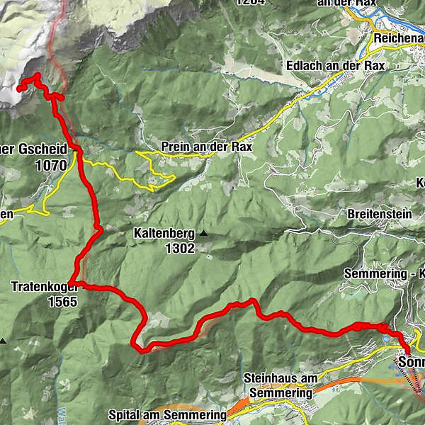 Semmering-Karl-Ludwig-Haus, Etappe 5 Nordalpenweg01 - BERGFEX - Wanderung - Tour Steiermark