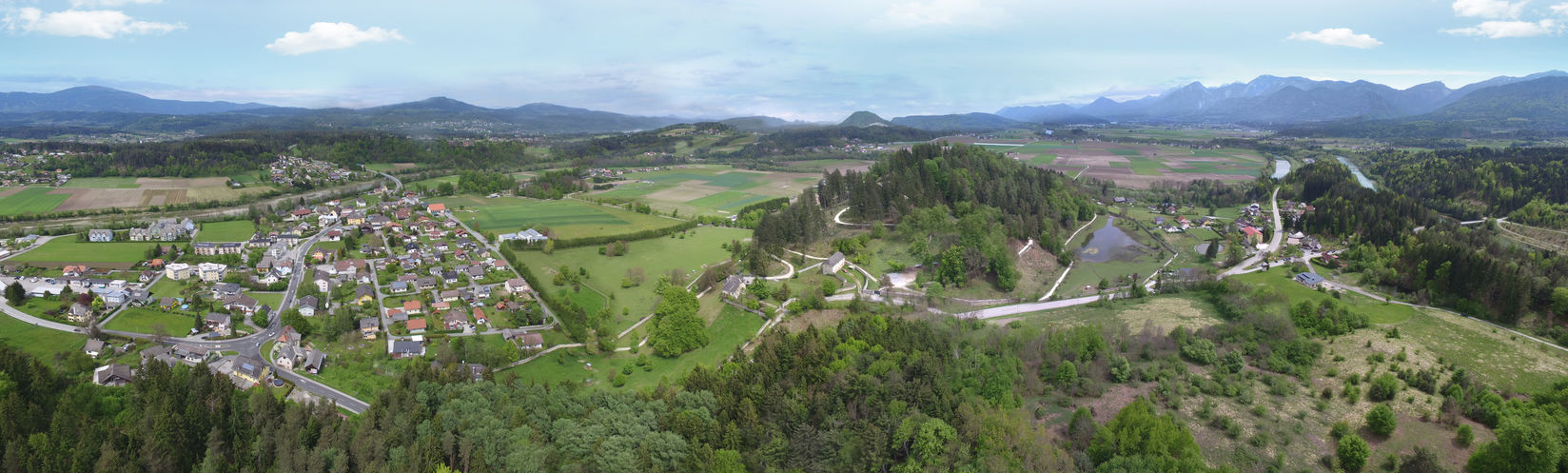 BERGFEX: Panoramakarte Rosegg: Karte Rosegg - Alm - Rosegg