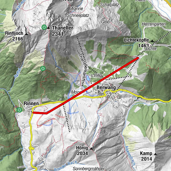 Berwang/Rinnen - BERGFEX - Skitour - Tour Tirol