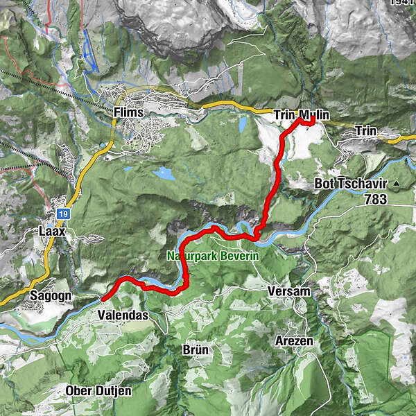 Trin Mulin – Ruinaulta – Valendas (GRF) - BERGFEX - Wanderung - Tour ...