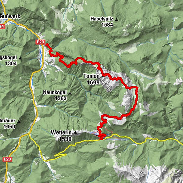 Tonion - BERGFEX - Wanderung - Tour Steiermark