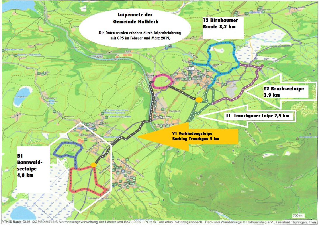 BERGFEX: Loipenplan Halblech im Allgäu: Langlaufen Halblech im Allgäu
