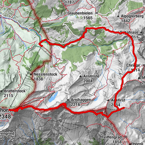 Schwanden bei Brienz - Brienzer Rothorn - Gipfel Restaurant Rothorn ...