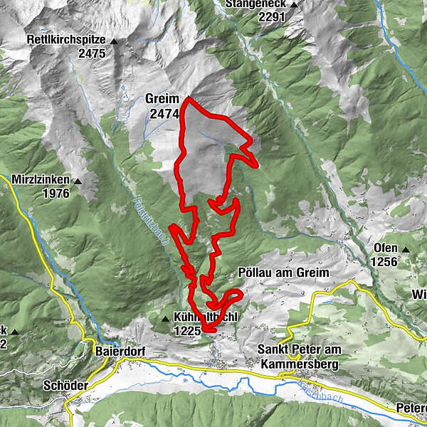 Feistritz - Greim - BERGFEX - Wanderung - Tour Steiermark