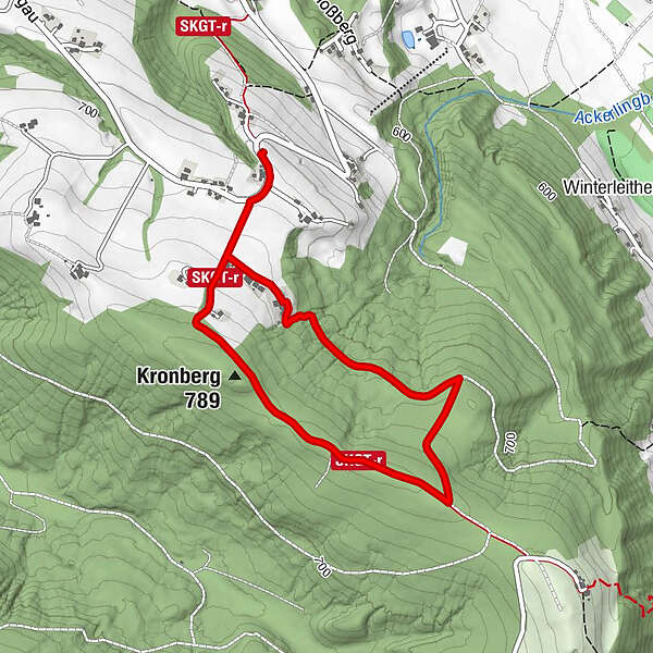 Straß im Attergau - Kronberg - BERGFEX - Wanderung - Tour Oberösterreich