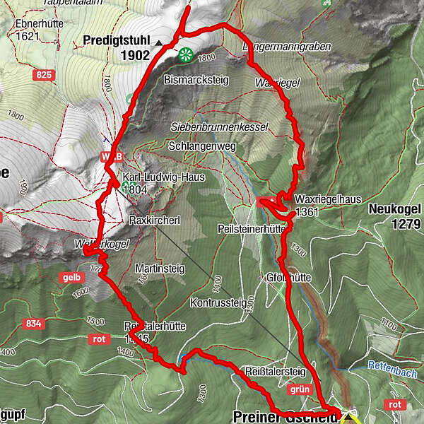 Rax plateau hiking - BERGFEX - Wanderung - Tour Steiermark