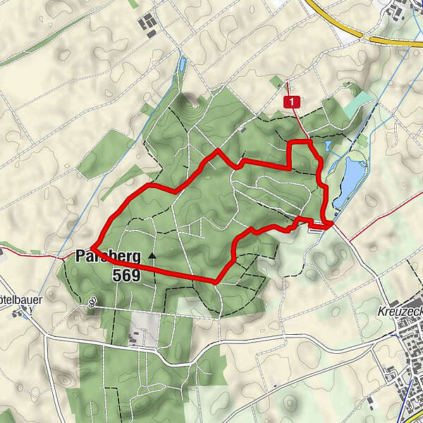 Alling - Parsberg - Germering - BERGFEX - Wanderung - Tour Bayern