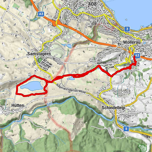 Wollerau - Hüttersee Rundgang - BERGFEX - Wanderung - Tour Luzern ...
