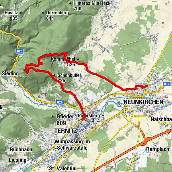 Neunkirchen - Neunkirchner Naturfreundehaus - Gösing - Ternitz ...