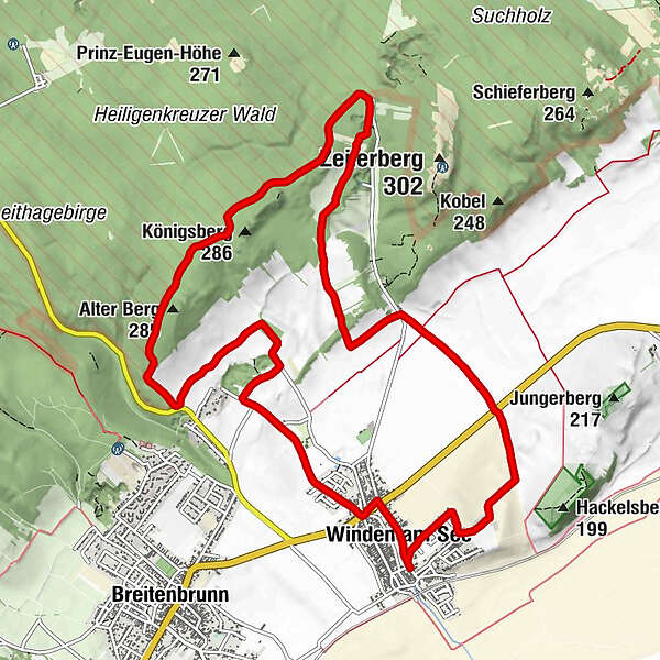 Winden am See - Königsberg - Alter Berg - BERGFEX - Wanderung - Tour ...