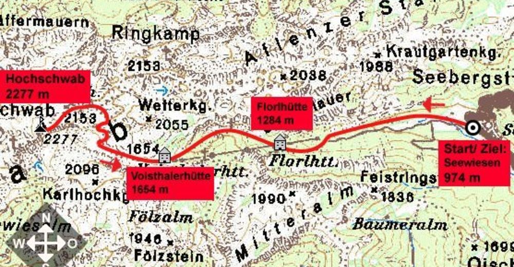 Seewiesen: Hochschwab - BERGFEX - Wanderung - Tour Steiermark