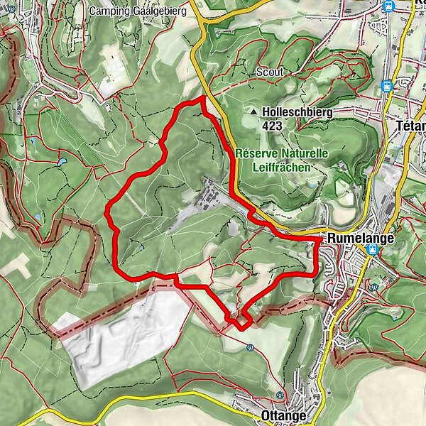 Auto-Pédestre Wanderweg Rumelange - Walert - BERGFEX - Wanderung - Tour ...