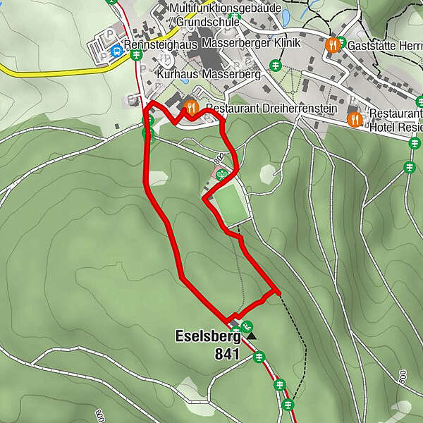 Masserberg - Turmbaude am Rennsteig - Eselsberg - BERGFEX - Wanderung ...